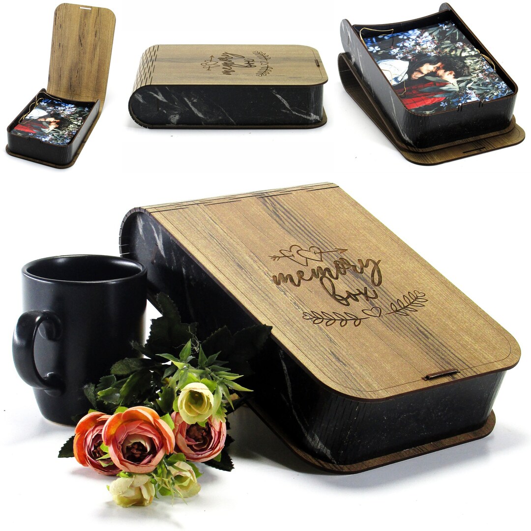 Photo Box Template 5x7 (13x18cm) - Memory Box Storage, Engraved ...