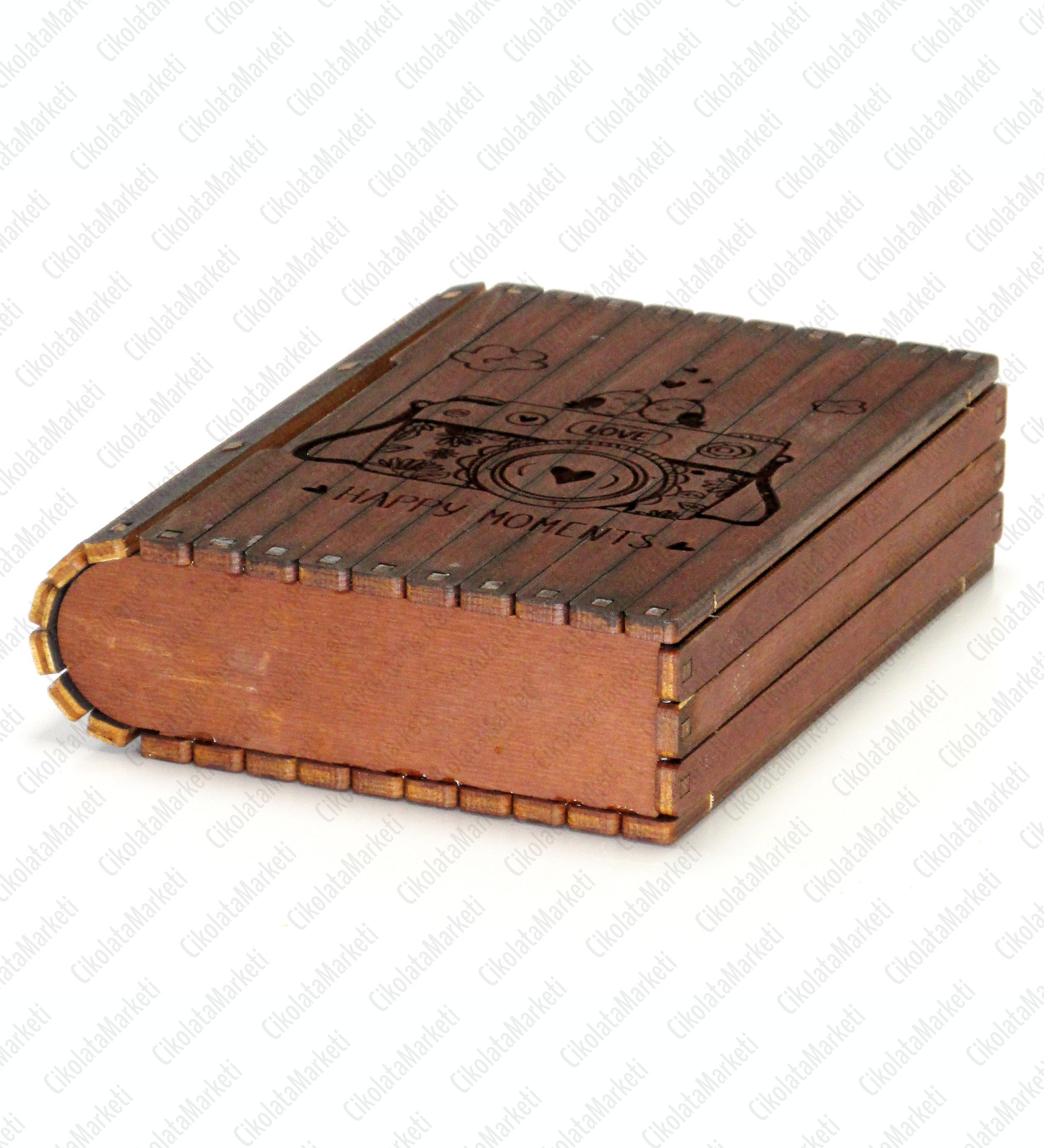 Slider Small Wooden Book Box Template for DIY Projects Book - Etsy