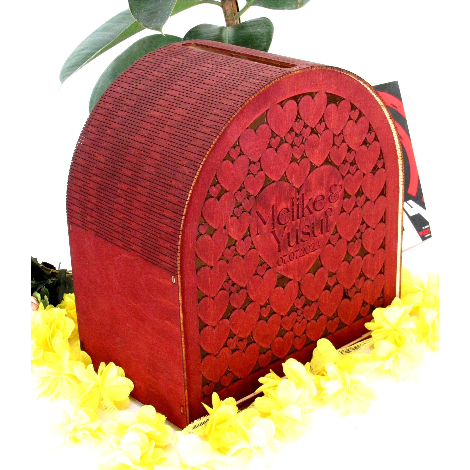 Bohemian Style Wedding Card Box Template: Simple and Elegant Wooden ...