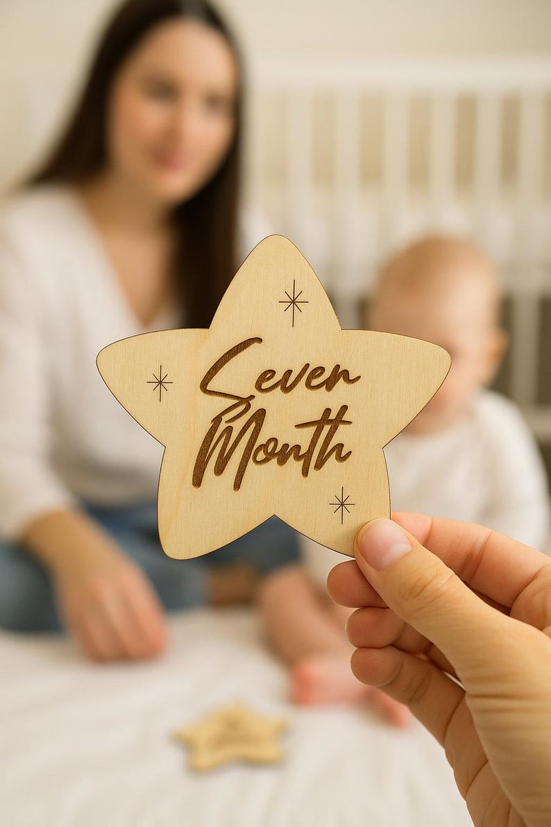 Baby Milestone Star Discs SVG Template | Photo Prop Laser Cut File ...