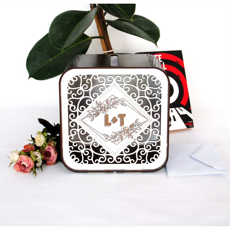 Square Wedding Card Box Template Unique Wedding Detail Wedding Envelope ...