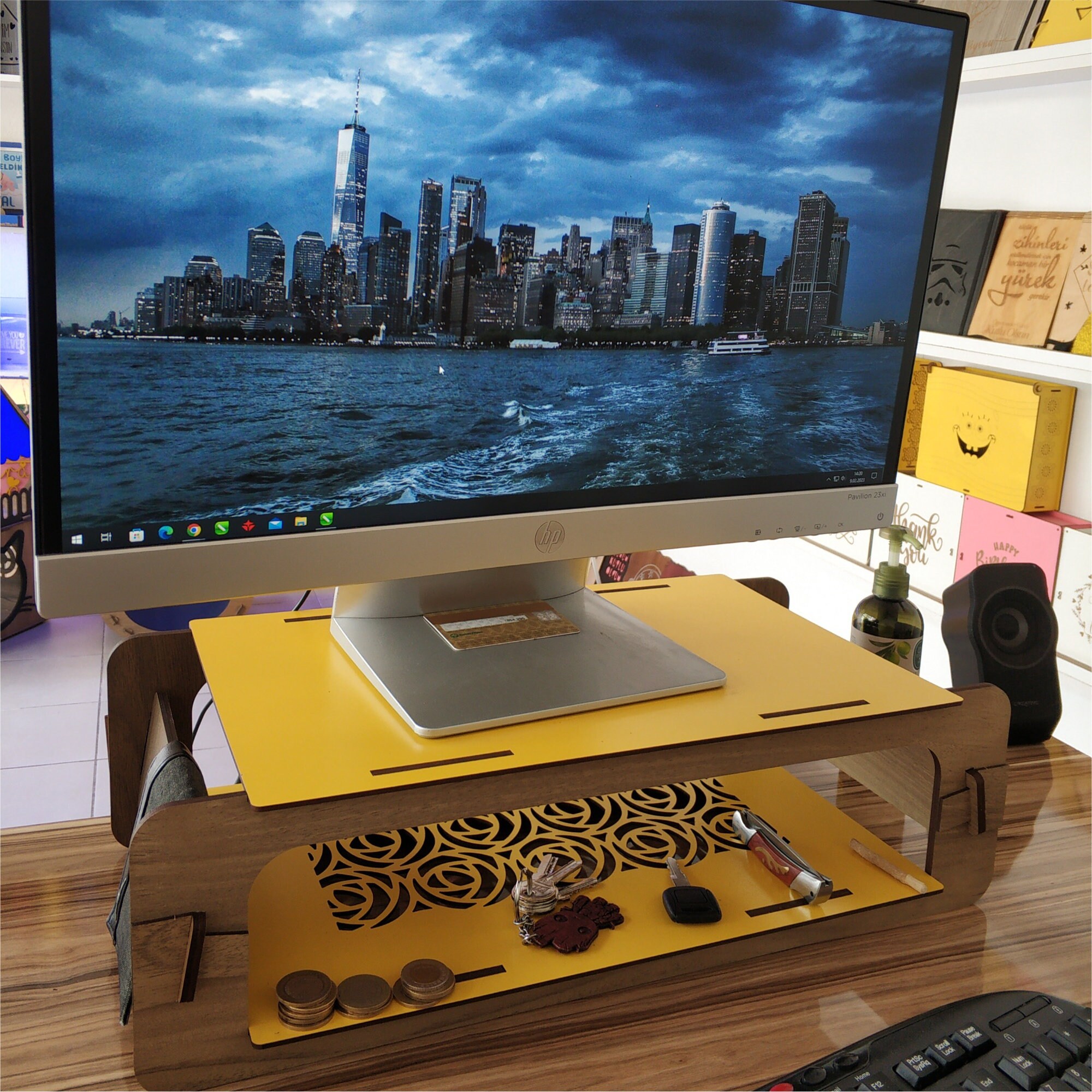 Wooden Monitor Riser Template Work Comfortably & Ergonomically Monitor ...