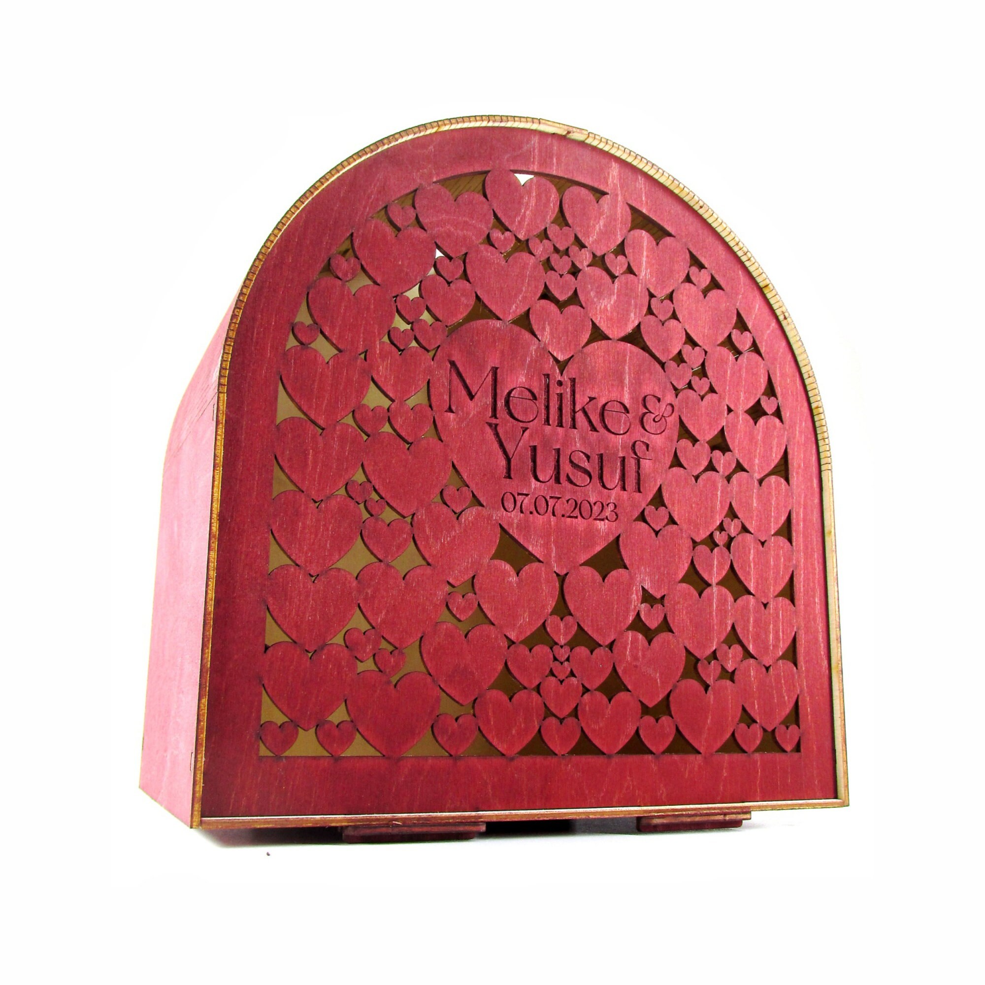 Bohemian Style Wedding Card Box Template: Simple and Elegant Wooden ...