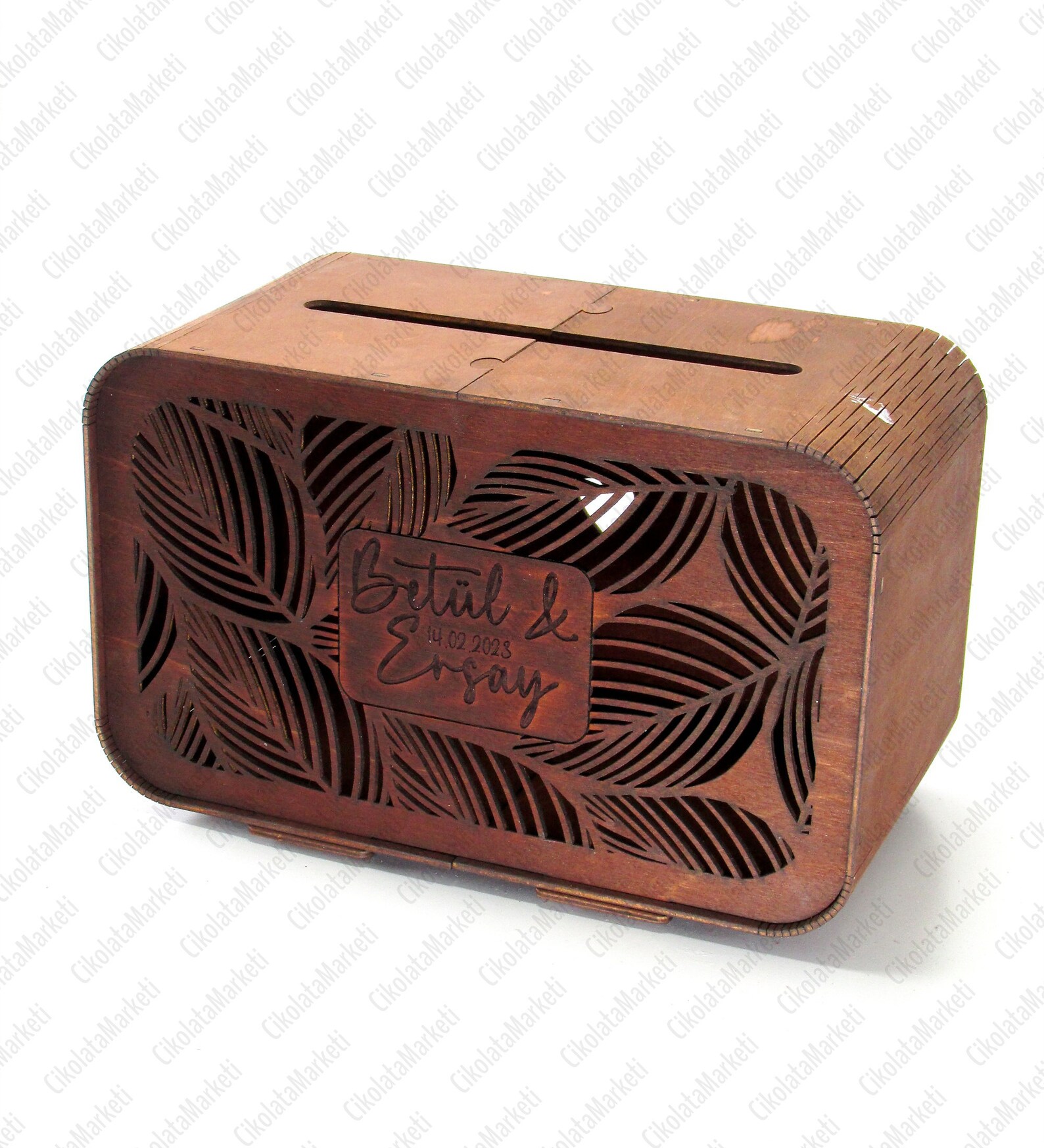 Wedding Gift Card Box Template Wedding Card Box With Slot - Etsy