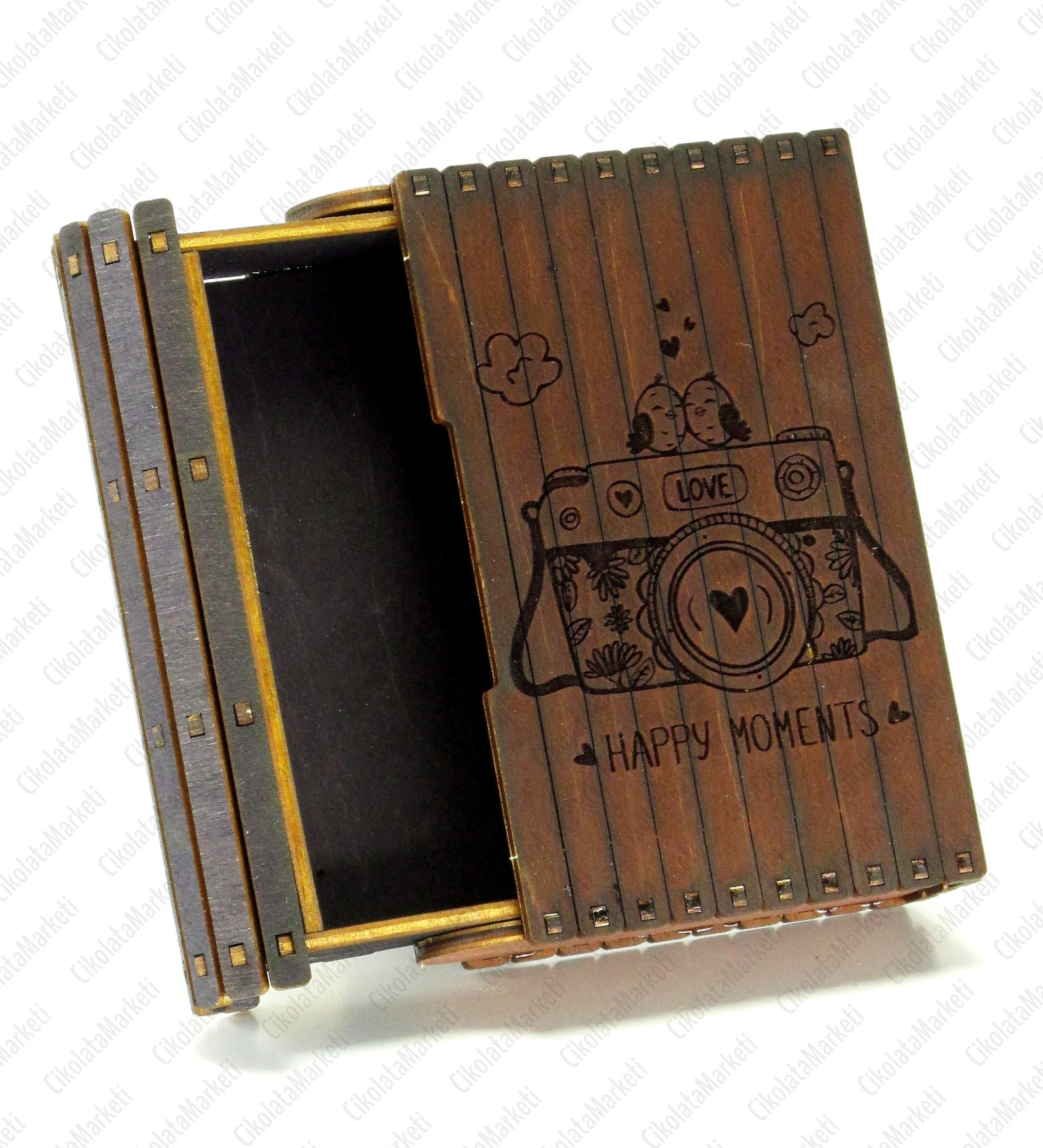 Slider Small Wooden Book Box Template for DIY Projects Book - Etsy