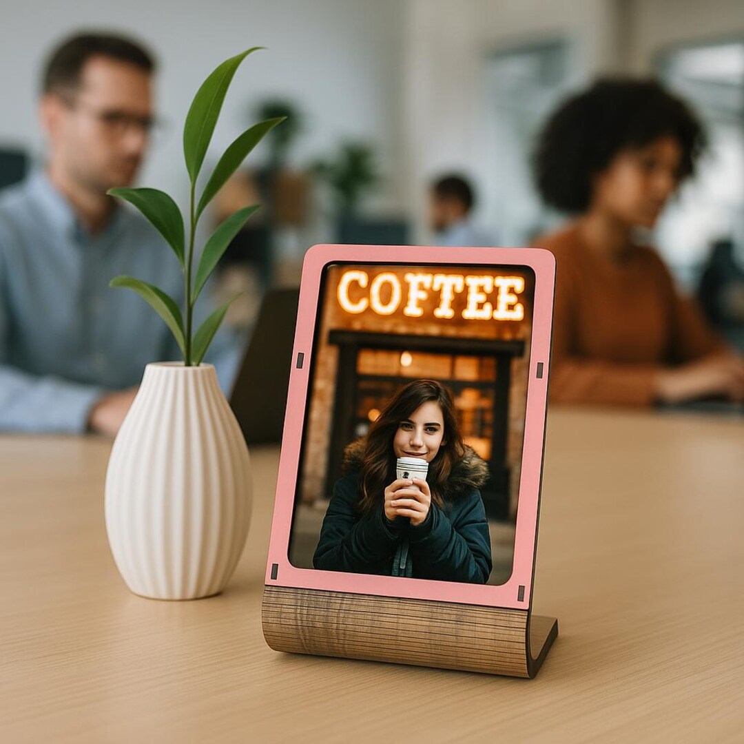 Curved Photo Frame SVG for 13x18 & 5x7 Photos | Laser Cut Picture Frame ...