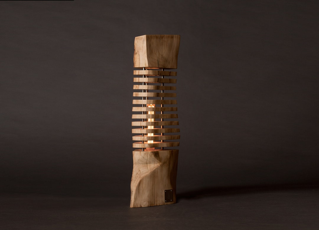 Designer Table Lamp, Wooden Lamp, Unique, Sustainability, Handmade, - Etsy