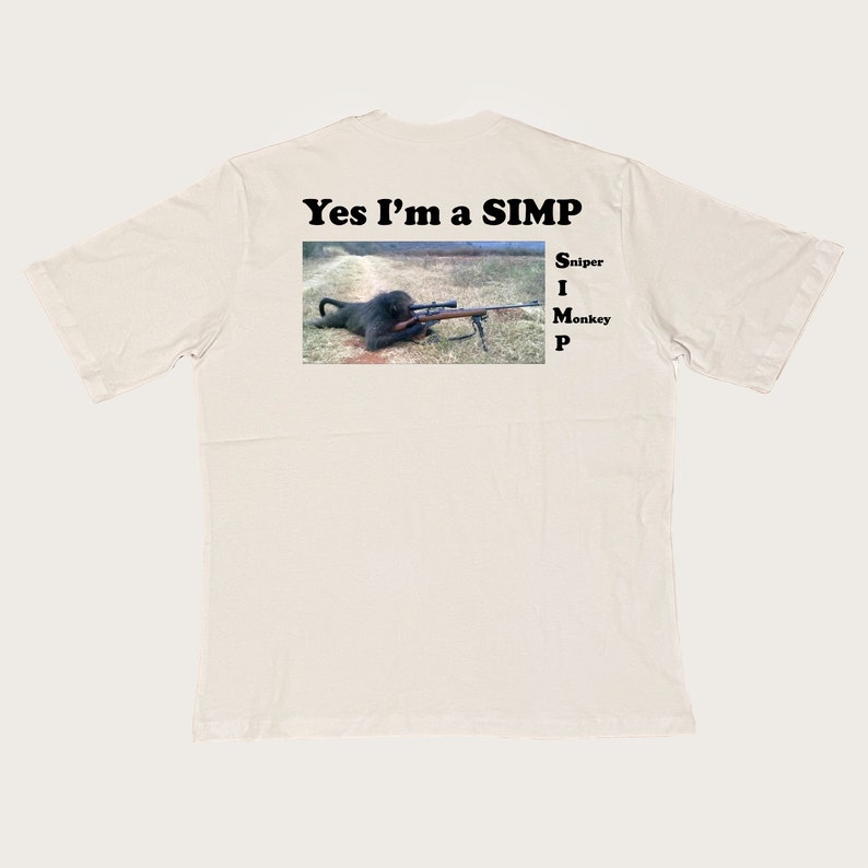 SIMP, Sniper Monkey T-shirt - Etsy