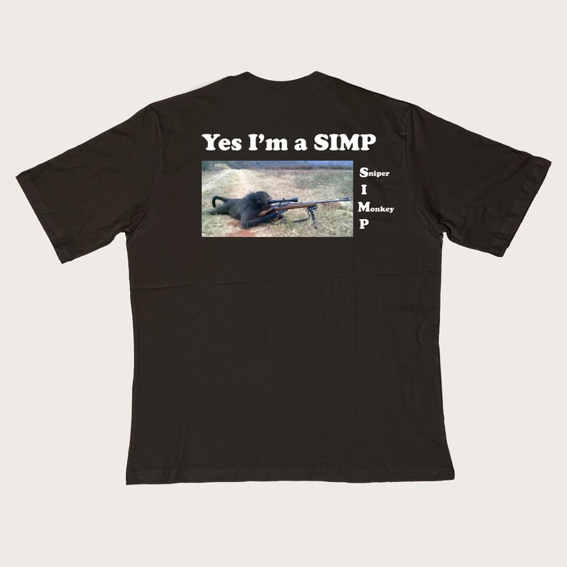 SIMP, Sniper Monkey T-shirt - Etsy