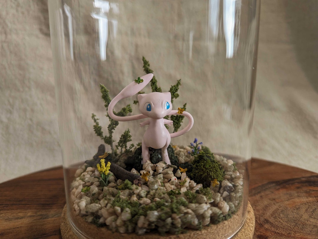Mew Pokemon Jar Terrarium // Nerdy Terrarium // Pokemon Art // - Etsy UK