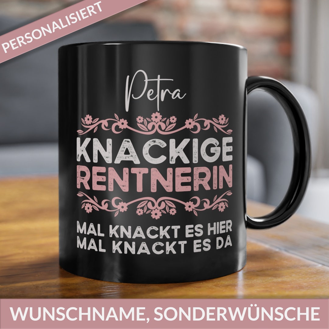 Pension Gift Woman/ Pensioner 2024 Cup/ Retirement Gift Cup Black/ Gift ...