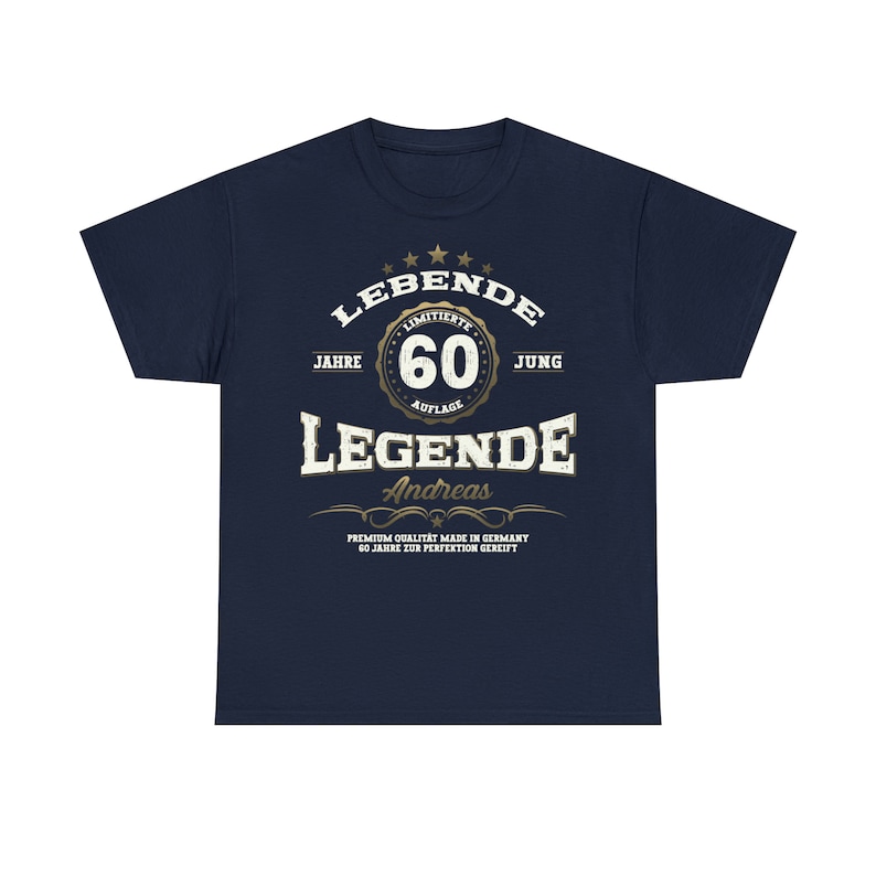 60. Geburtstag Geschenk Mann – Personalisiertes Legenden T-Shirt ...