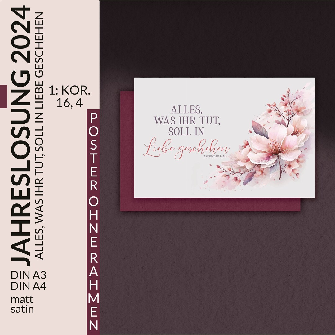 Christian Poster Bible Verse Poster Annual Solution 2024 Christian Wall ...