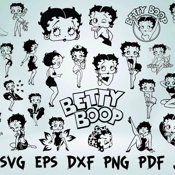 Betty Boop Svg - Etsy