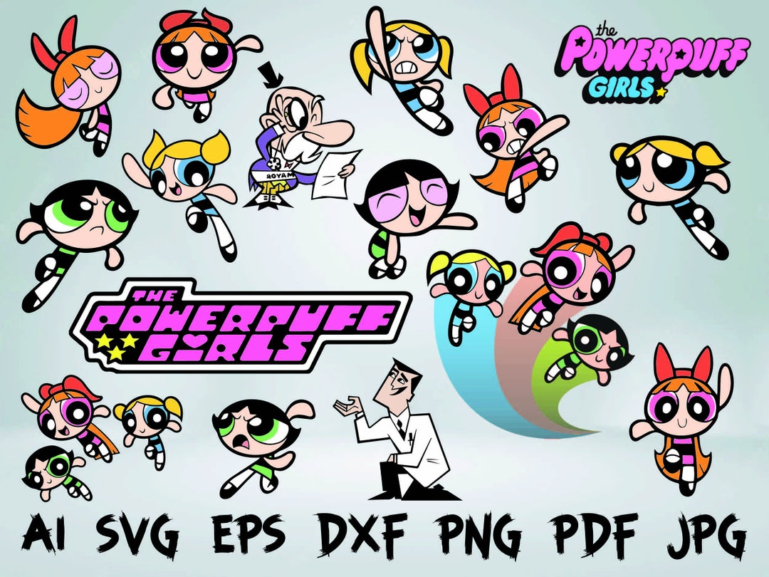 Buy Powerpuff Girls Svg Cricut Clipart Logo Bundle Kit Instant Download ...