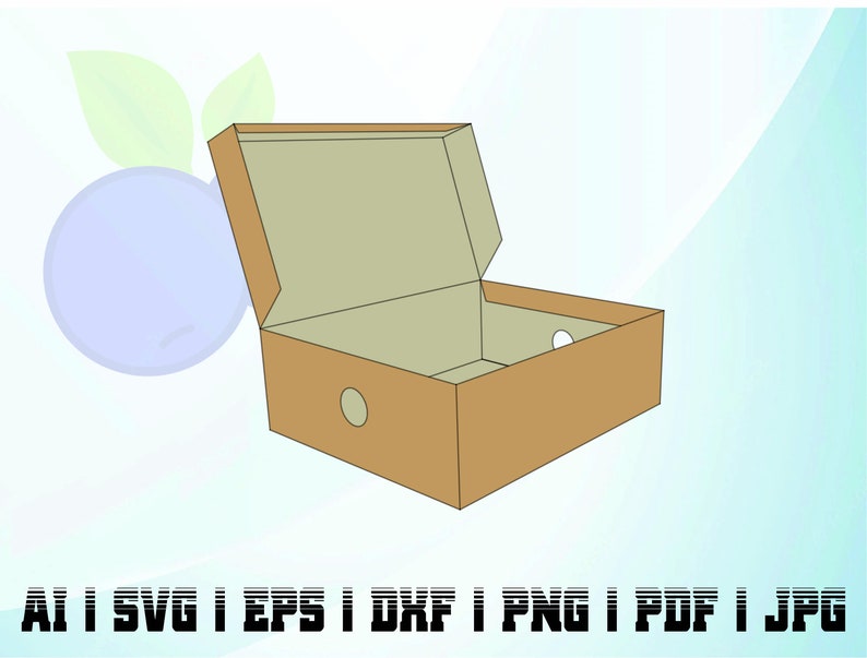 Shoe Box Template Svg Box Design Shape Cricut Instant Download - Etsy
