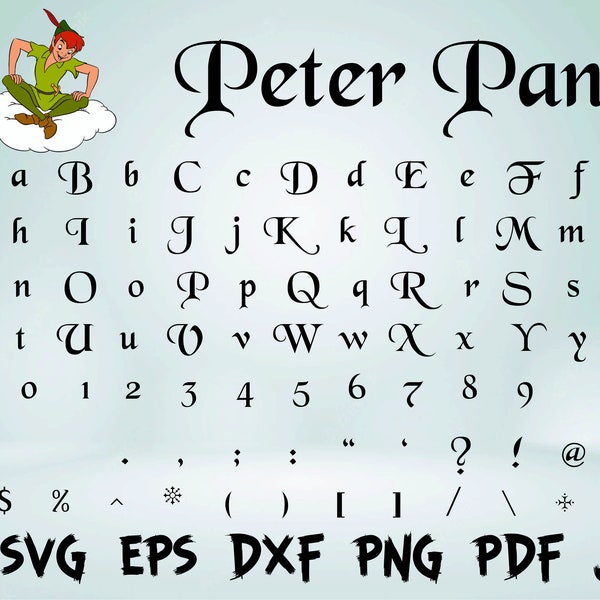Peter Pan Silhouette - Etsy