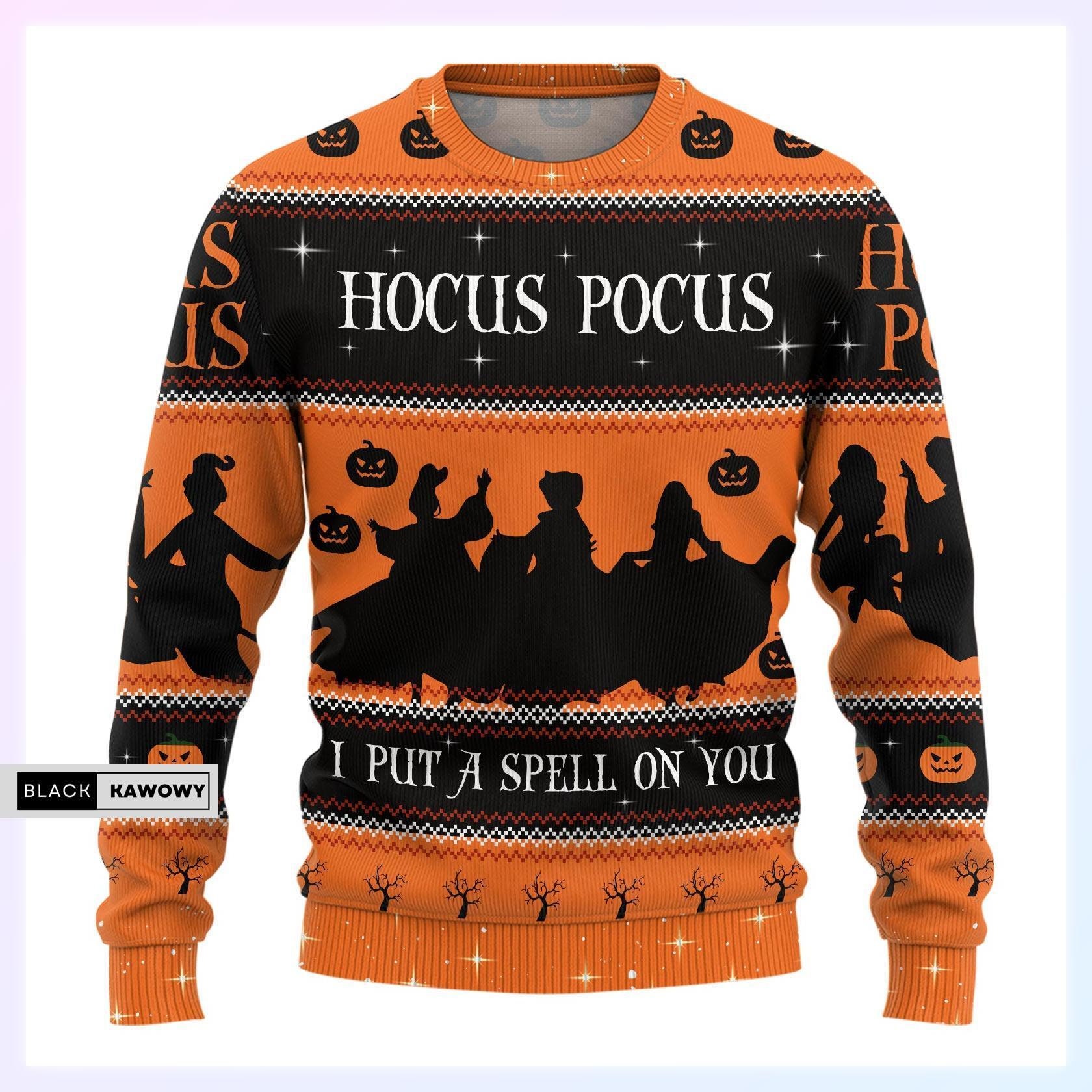 Halloween Hocus Pocus Sweater, I Put A Spell On You sold by Graham ...