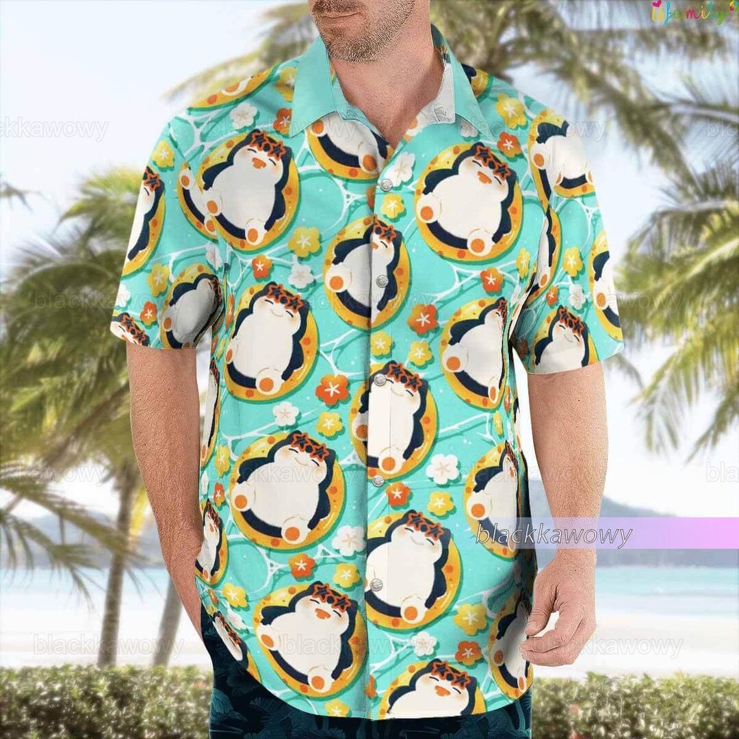 Snorlax Shirt Snorlax Hawaiian Shirt Snorlax Pokemon Shirt - Etsy