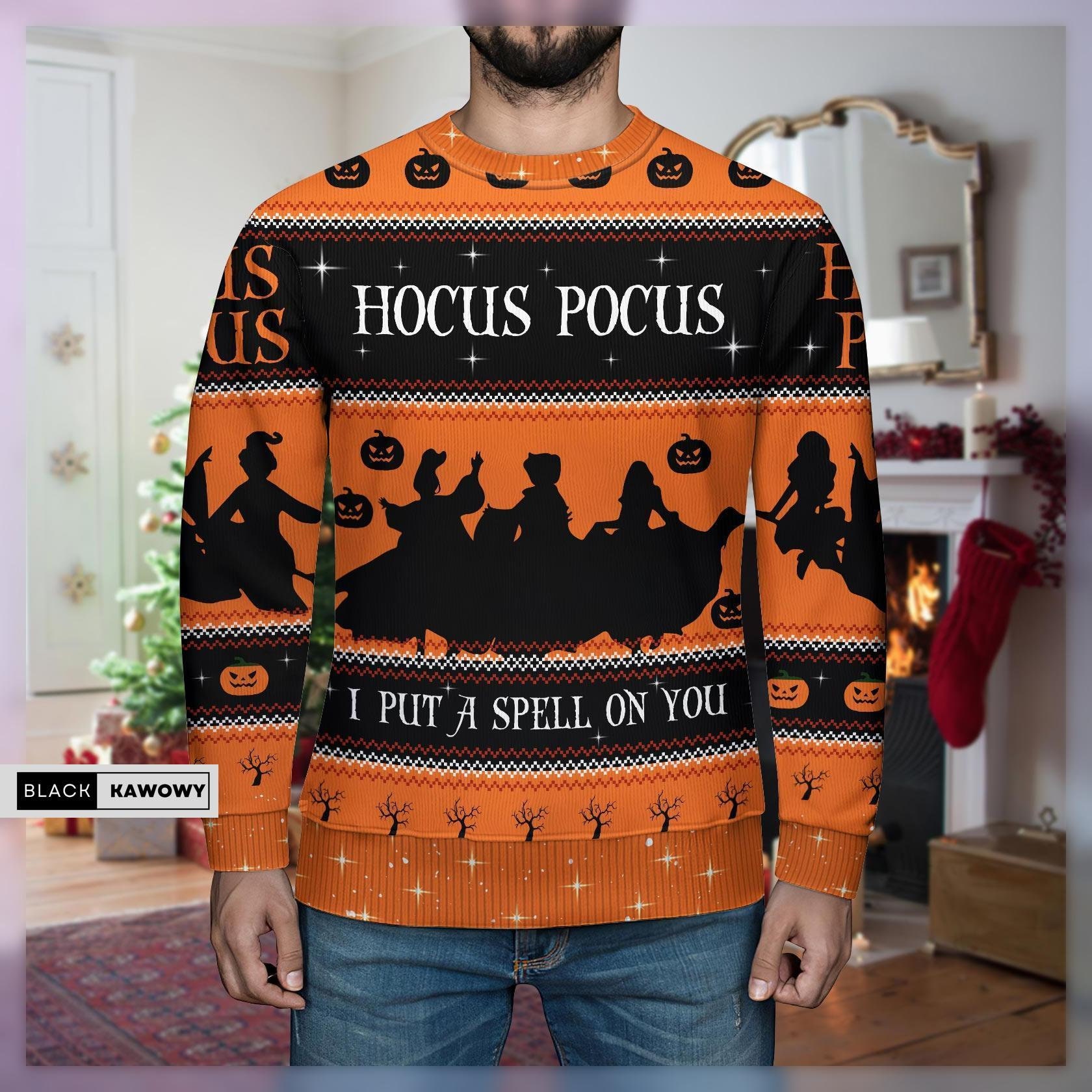 Halloween Hocus Pocus Sweater, I Put A Spell On You sold by Graham ...
