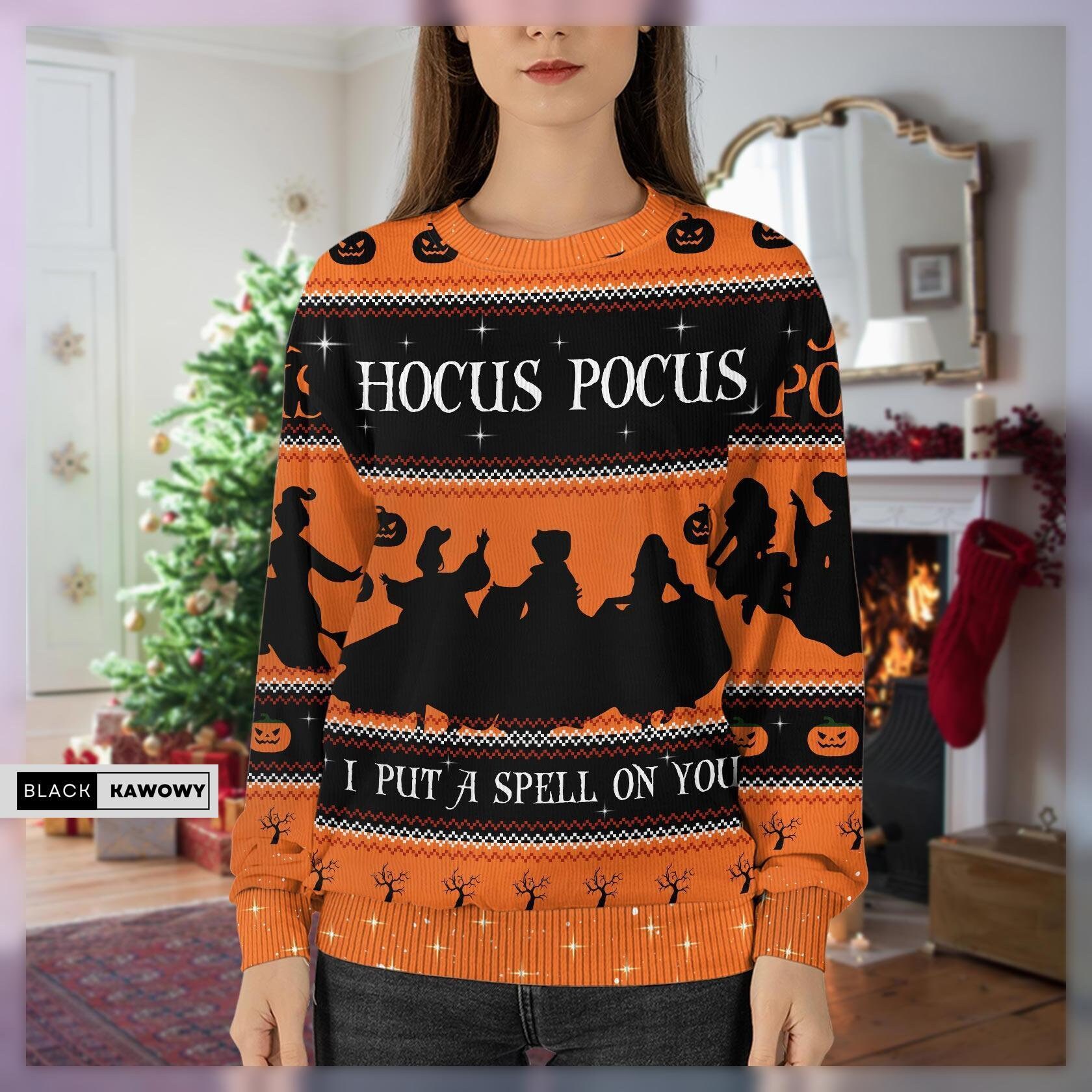Halloween Hocus Pocus Sweater, I Put A Spell On You sold by Graham ...