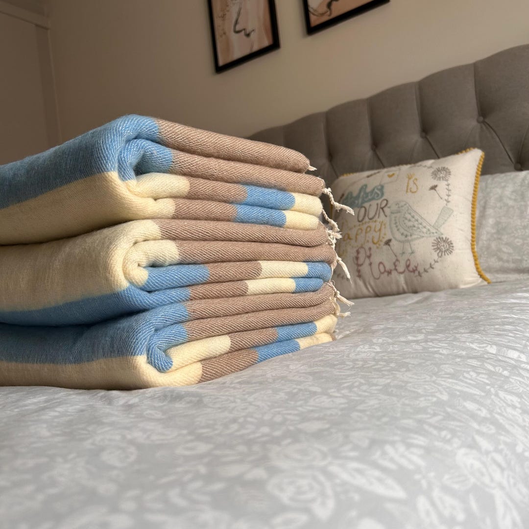 Hand-loomed Himalayan Yak Wool Throw Blanket: Travel Meditation Wrap ...