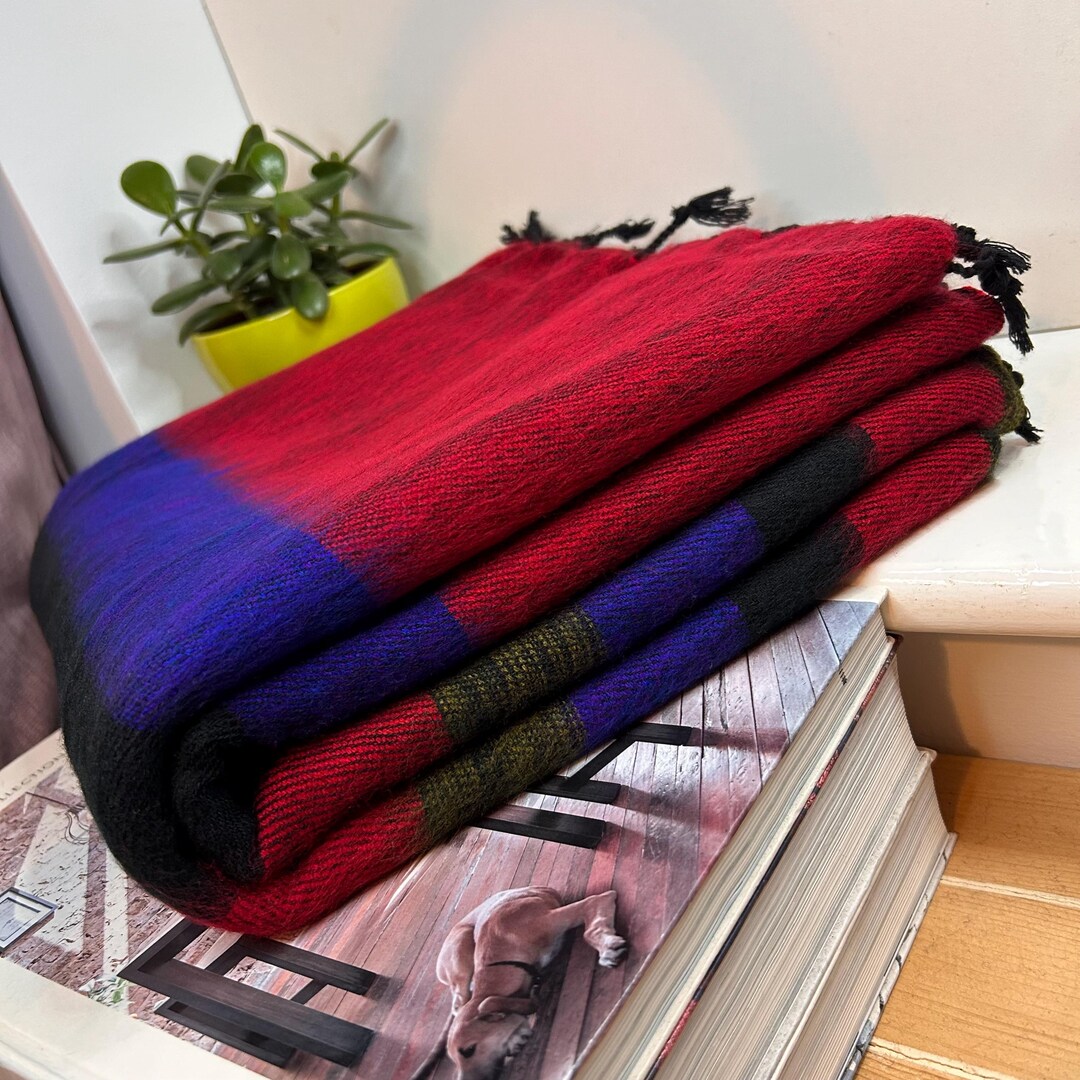 Himalayan Sherpa Wrap/ Yak Wool Throw Blanket / Living Room /sofa Throw ...