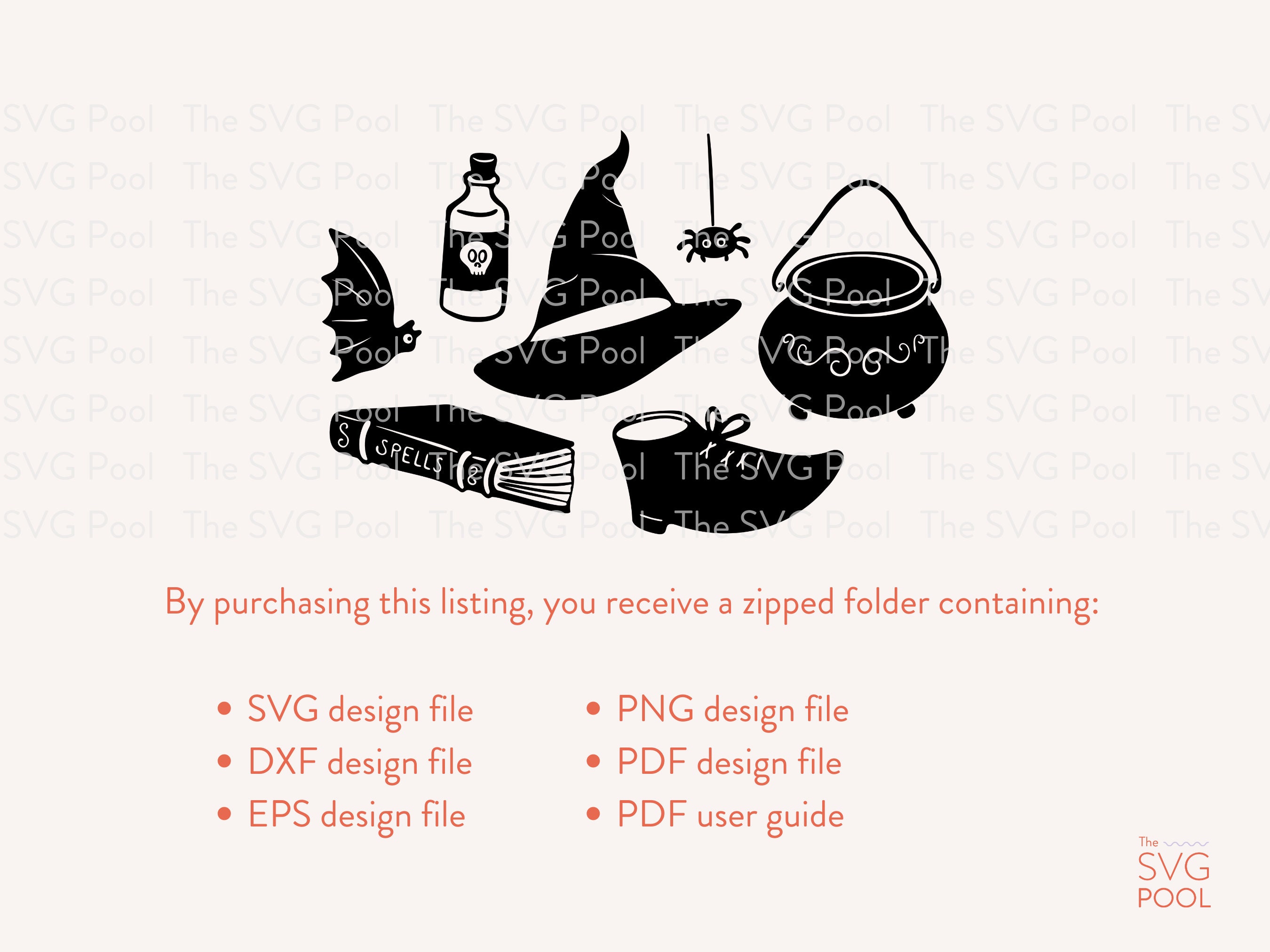 Witch Kit SVG DXF EPS Halloween Svg Witch Svg Magic Svg - Etsy