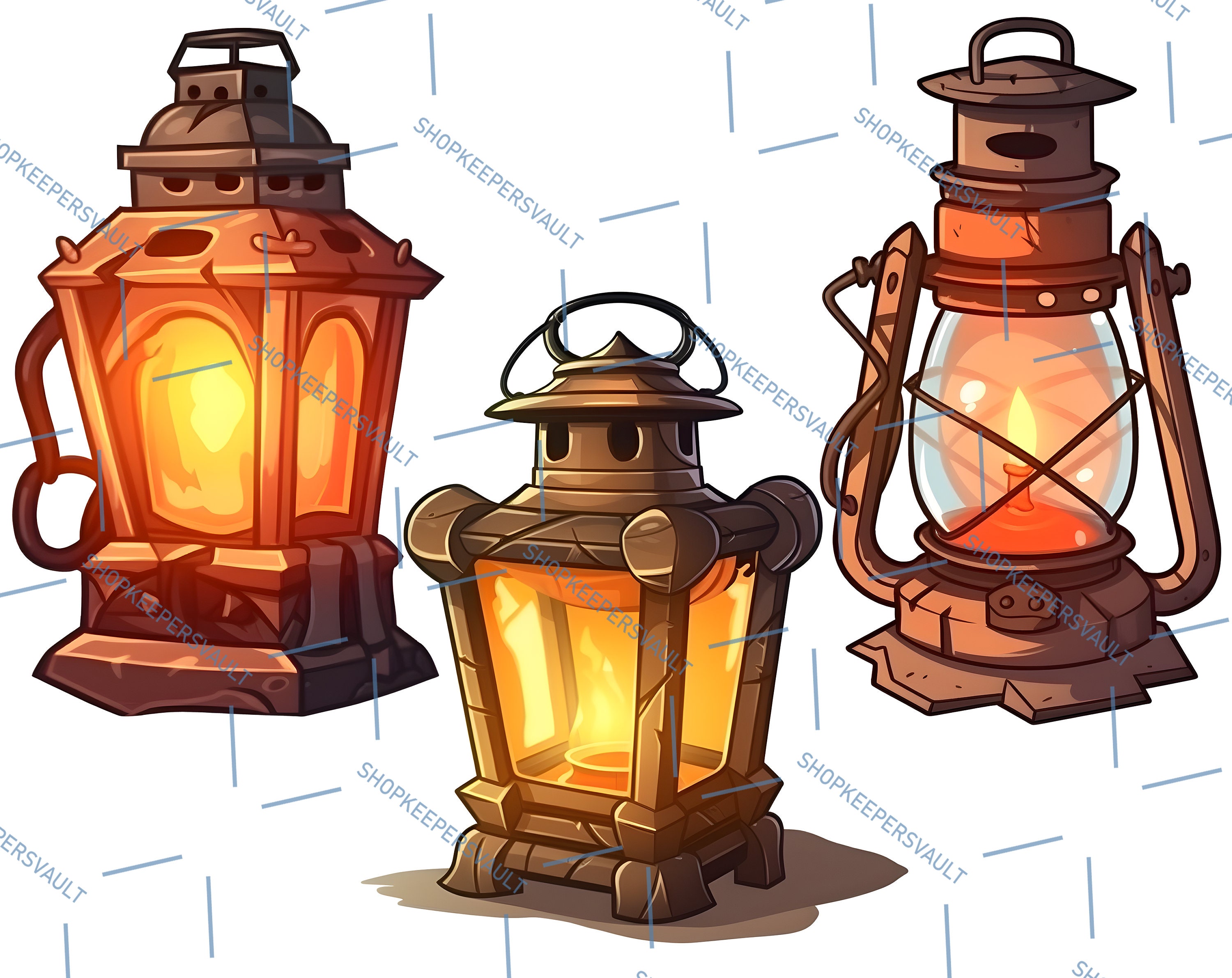 Lantern Clipart, Commercial Use, Lanterns Illustration PNG ...
