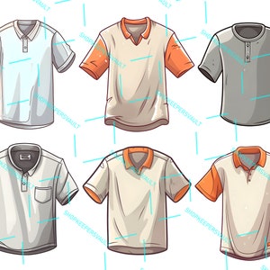 Shirt Clipart Commercial Use Illustration Shirt PNG Shirts - Etsy