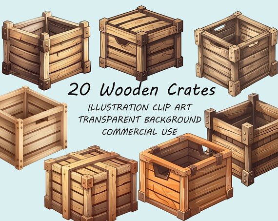 Wooden Box Clipart