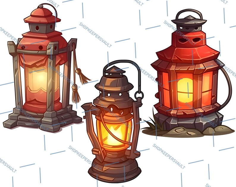 Lantern Clipart, Commercial Use, Lanterns Illustration PNG ...