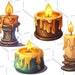 Candle Clipart, Commercial Use, Illustration Candles PNG, Scrapbooking ...