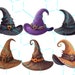 Mage/witch Hats Clipart, Commercial Use, Illustration Wizard Hat PNG ...