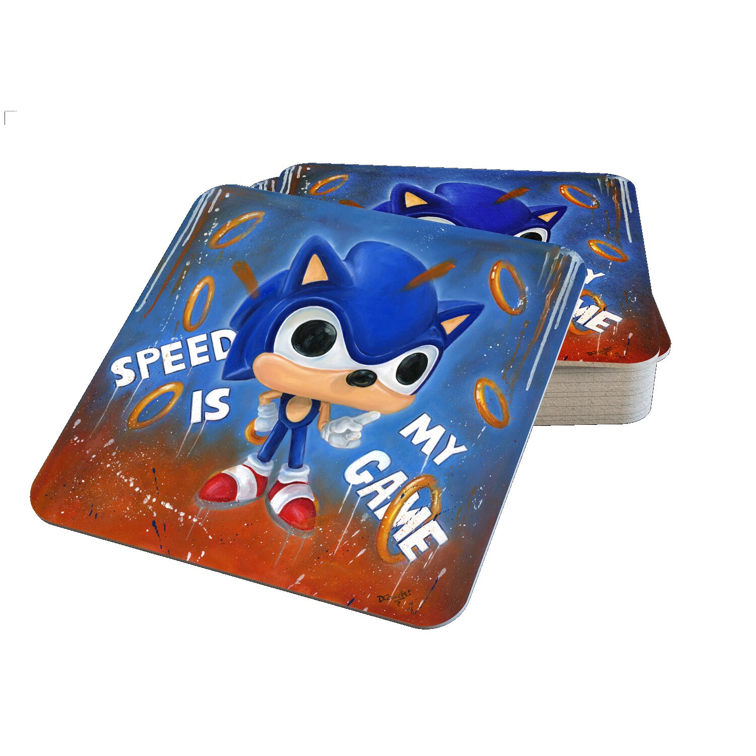 Sonic the Hedgehog Coaster - Etsy