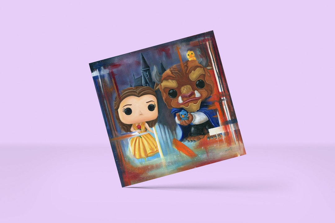 Beauty and the Beast Card / Belle Card / Beast Card - Etsy