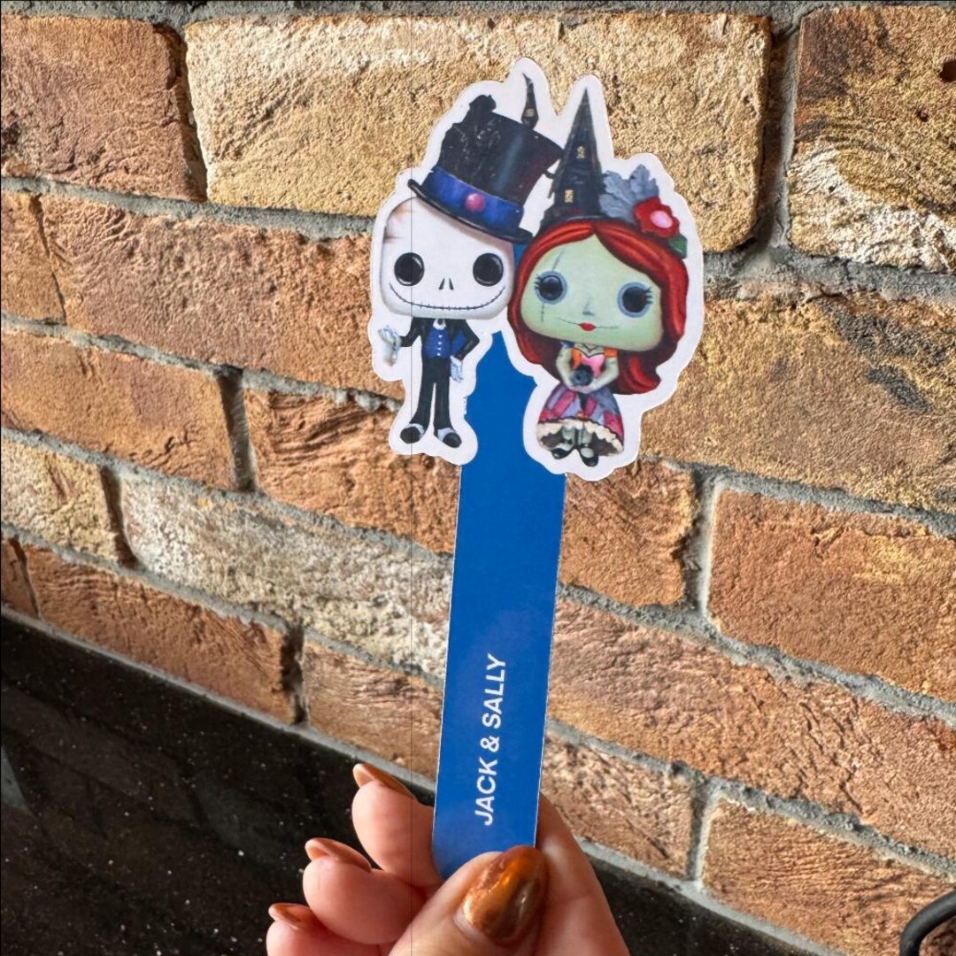 Jack & Sally Bookmark - Etsy