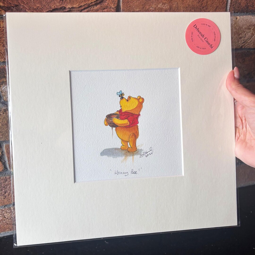 Winnie the Pooh Original Art Work - Honey Bee - Etsy