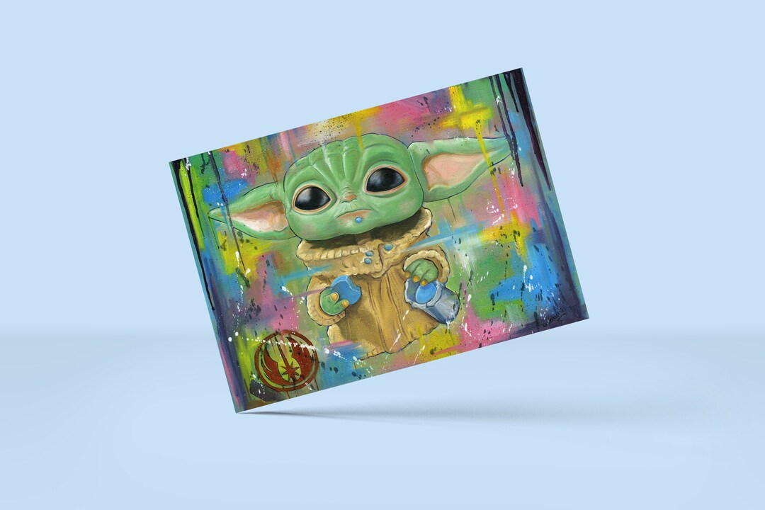 Baby Grogu Card / Star Wars Card - Etsy
