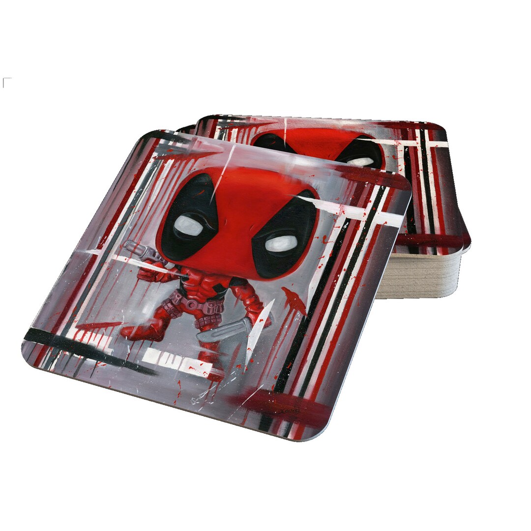 Deadpool Coaster - Etsy