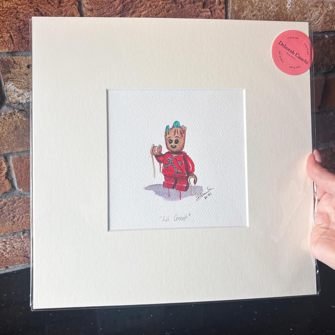 Groot Original Art Work - Guardians of the Galaxy Hand Drawn Wall Art ...