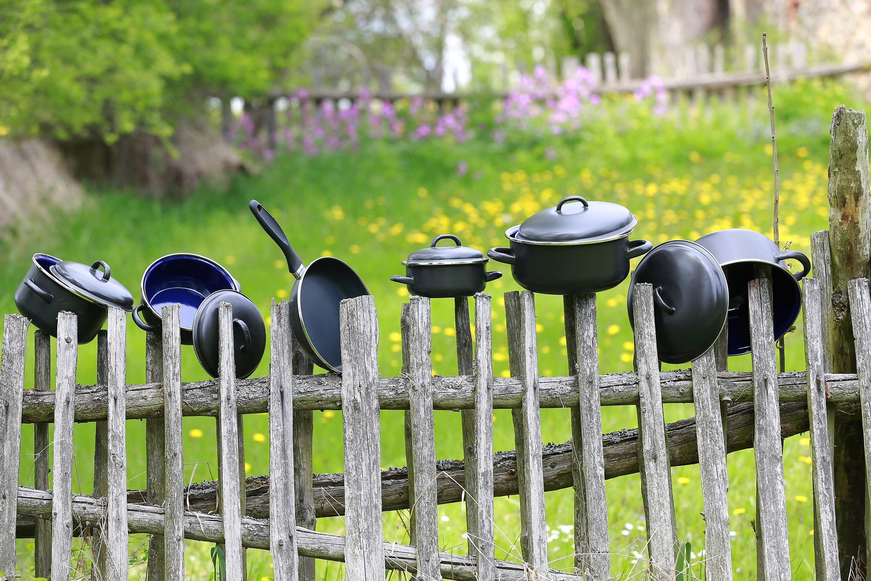 Set of Nonstick Cooking Pots Elegant Black Cookware Set of - Etsy