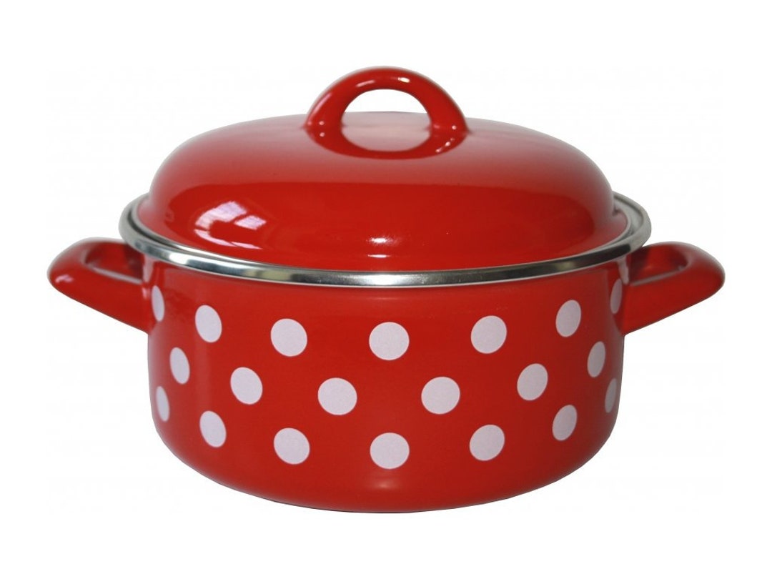 Enamel Cooking Pot Country Style - Etsy