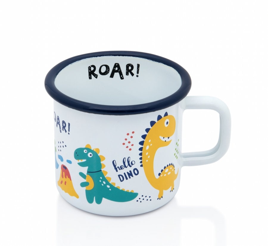 Dino Mug Cup for Kids With Dinosaur Enamel Children Cup - Etsy