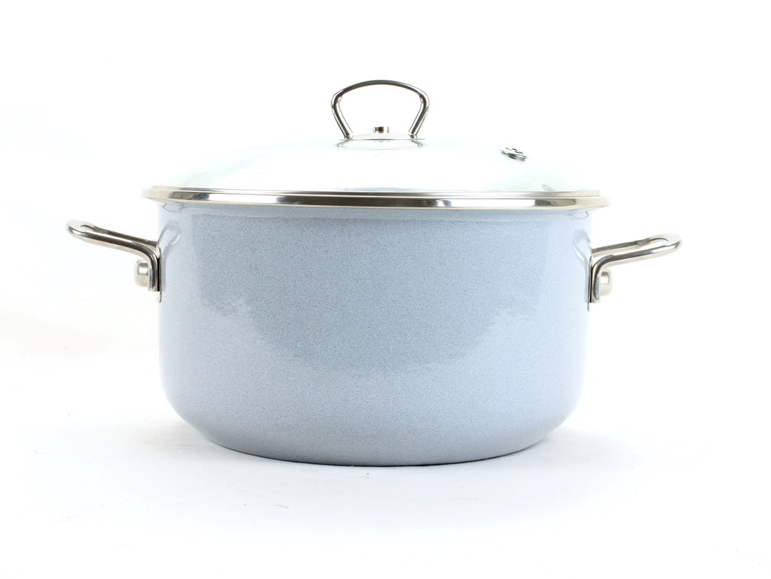 Nonstick Enamel Cookware Elegant Design Cooking Pot - Etsy UK