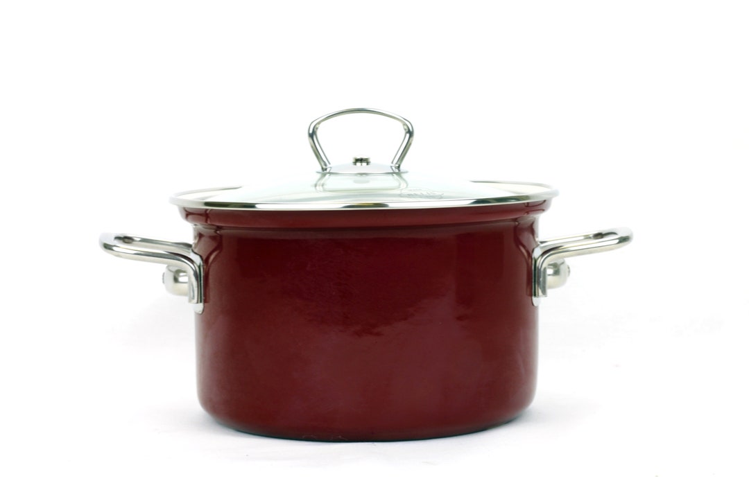 Big Cooking Pot Red Kitchen Cookware ECO - CERAMIC - Etsy