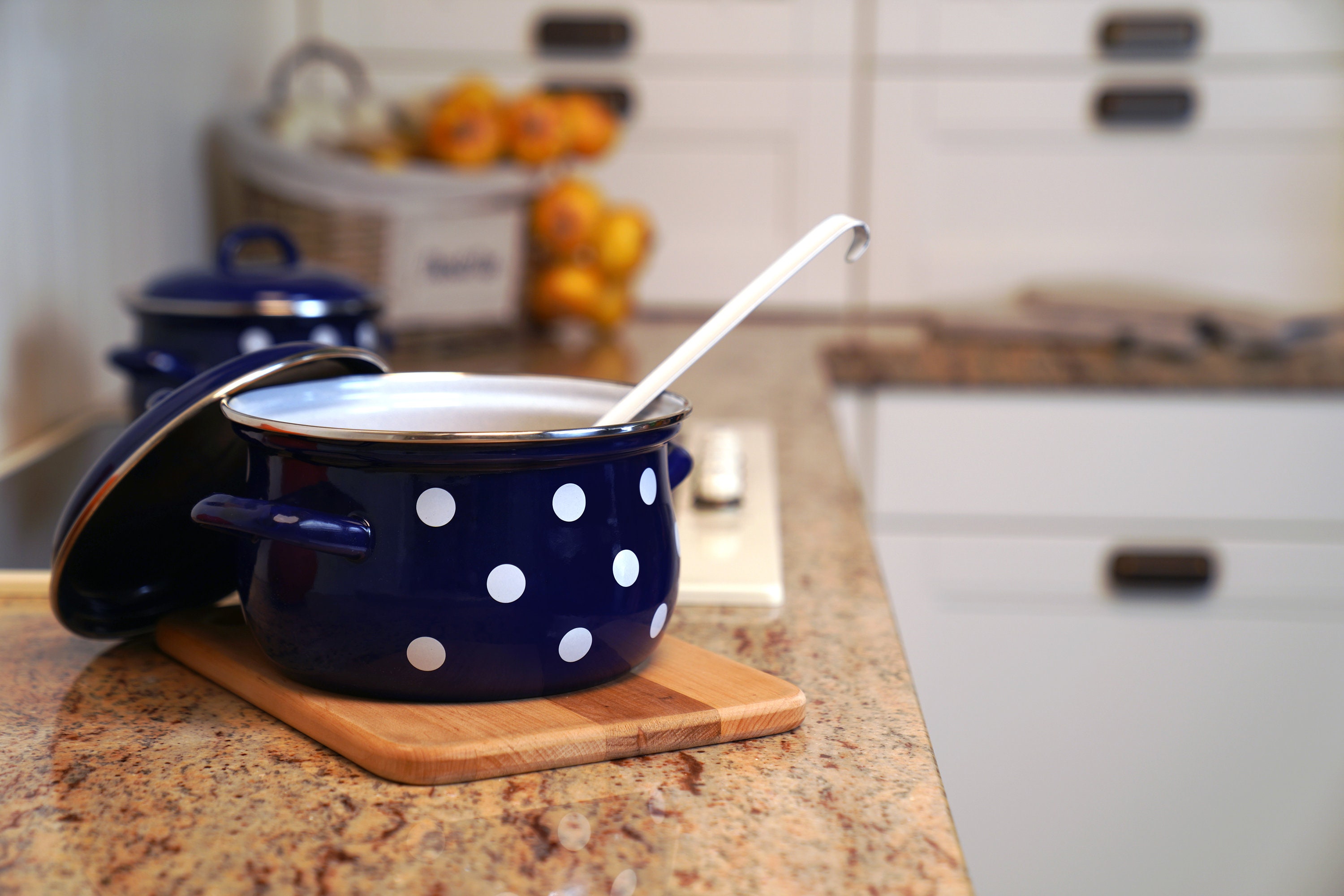 Enamel Cooking Pot Blue Vintage Saucepan Kitchenware Cokware Pan - Etsy