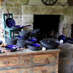 Traditional Cooking Pot Made of Cast Iron and Enamel , Pot With Lid - Etsy