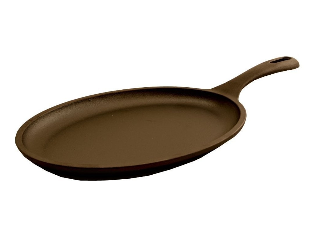 Cast Iron Oval Pan Serving Skillets Pans Cooking Pan Made of Cast Iron ...