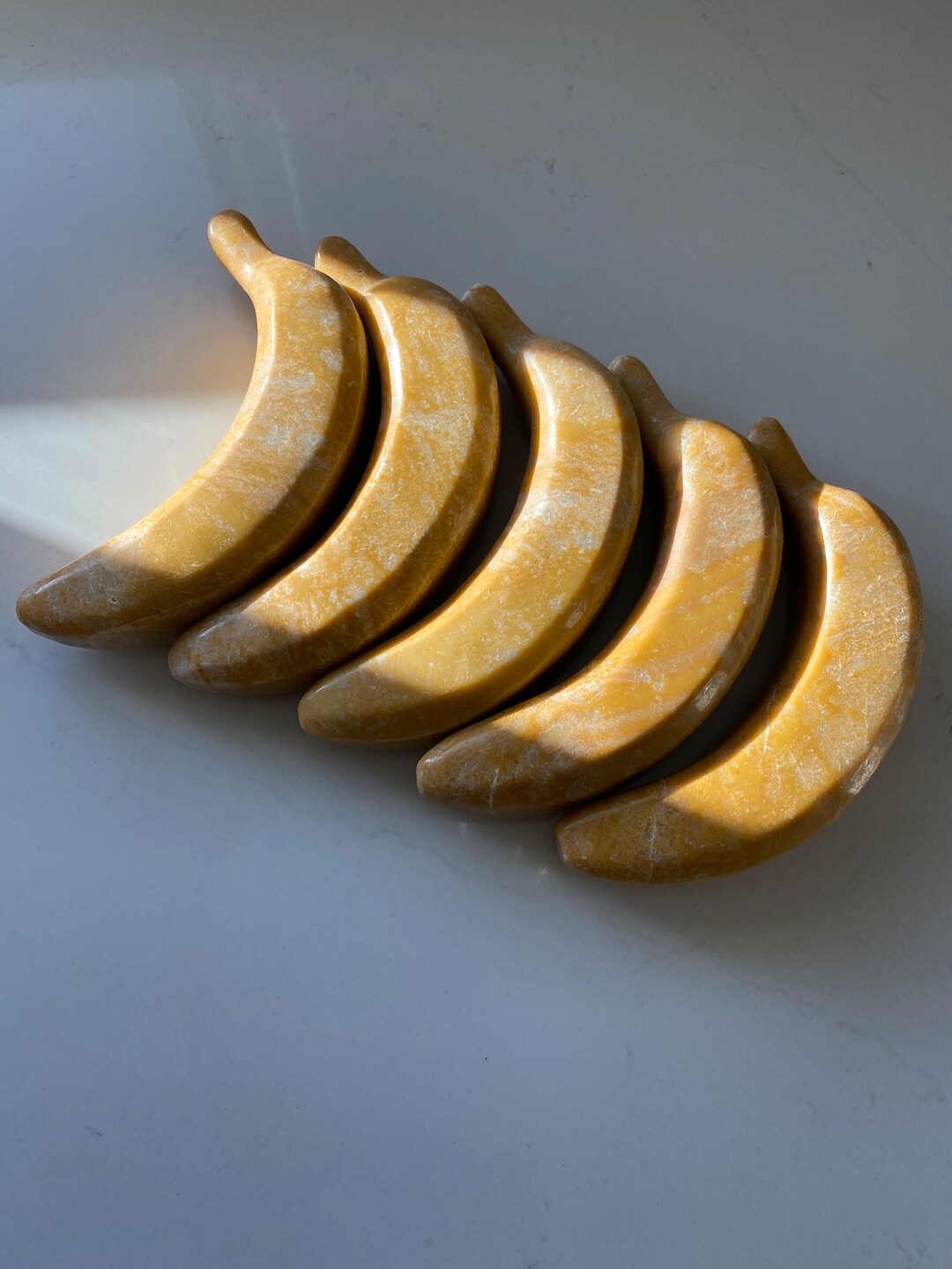 Yellow Jade Banana Crystal Carving, Fruit Crystal - Etsy